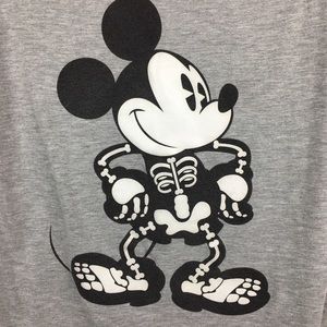 Disney | Tops | Disney Mickey Mouse Halloween Skeleton Top | Poshmark